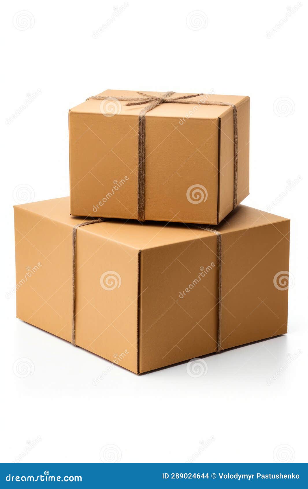 Two Boxes Stacked on Top of Each Other with Bow on Top. Generative AI ...