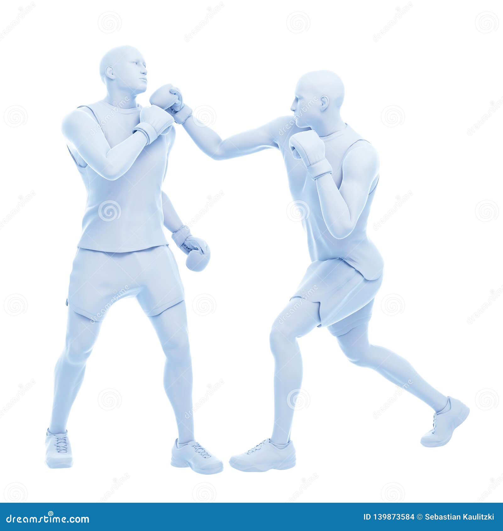 Two boxing men stock illustration. Illustration of fitness - 139873584