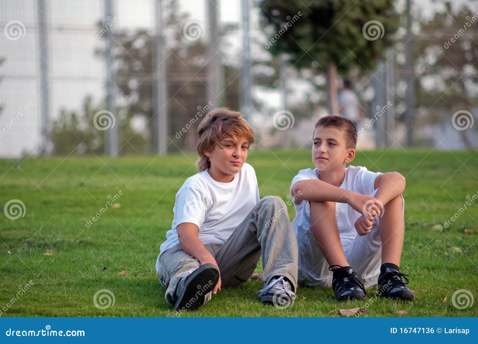 Two Boys . stock photo. Image of laughing, love, bonding - 16747136