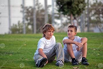 Two Boys . stock photo. Image of laughing, love, bonding - 16747136