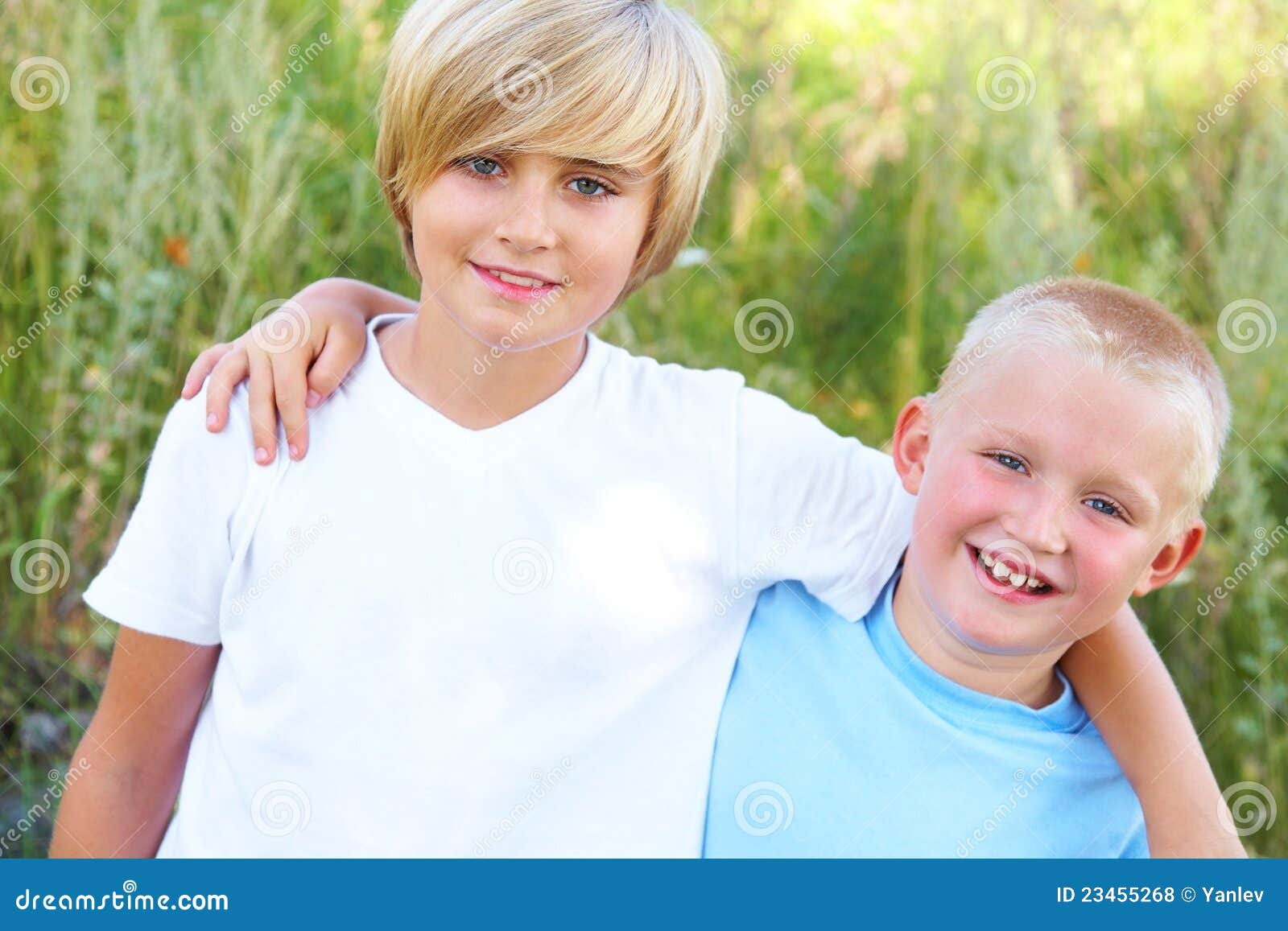 Two boys stock photo. Image of cute, friendship, hair - 23455268