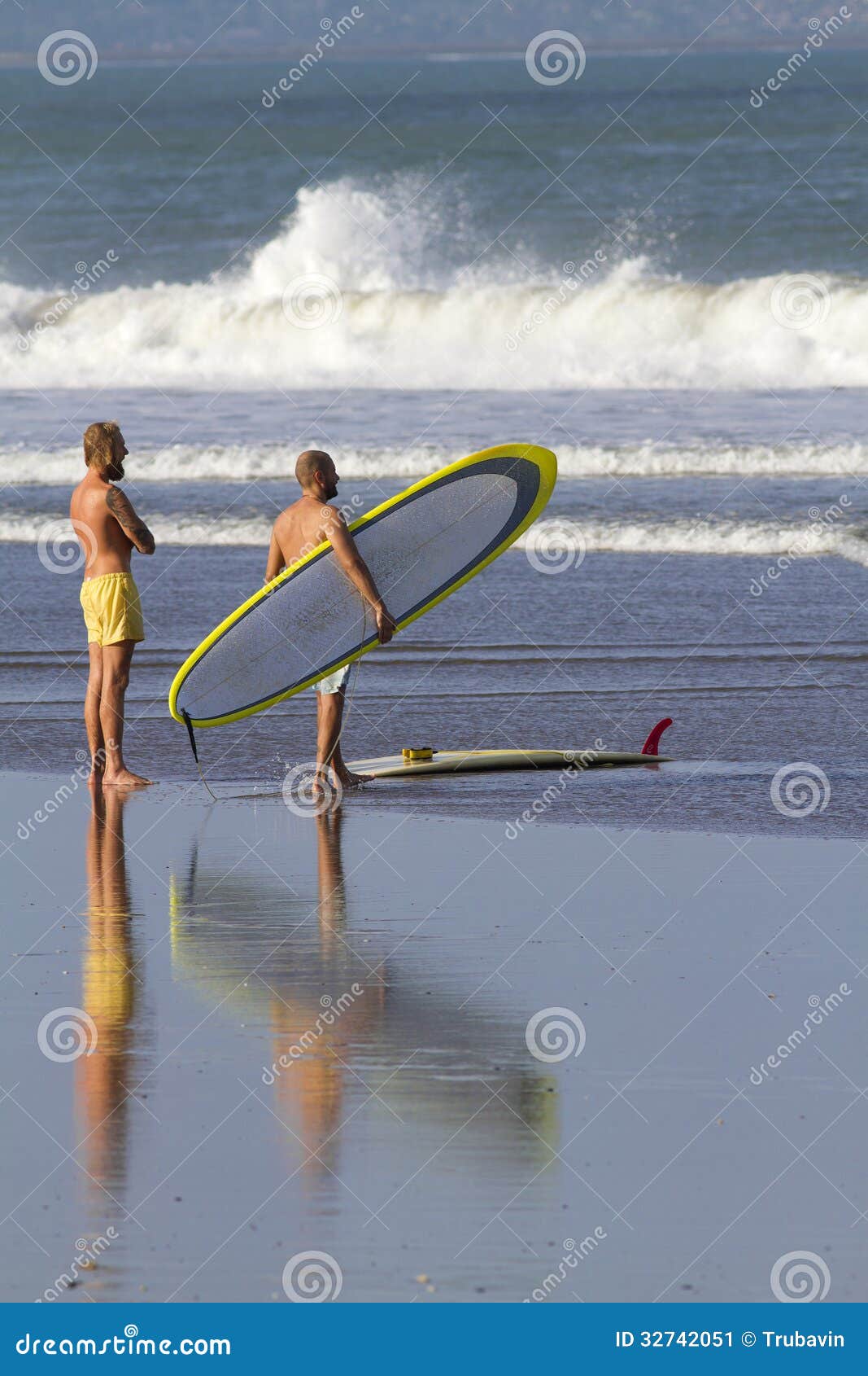 Two boys go surfing stock image. Image of holiday, lifestyle - 32742051