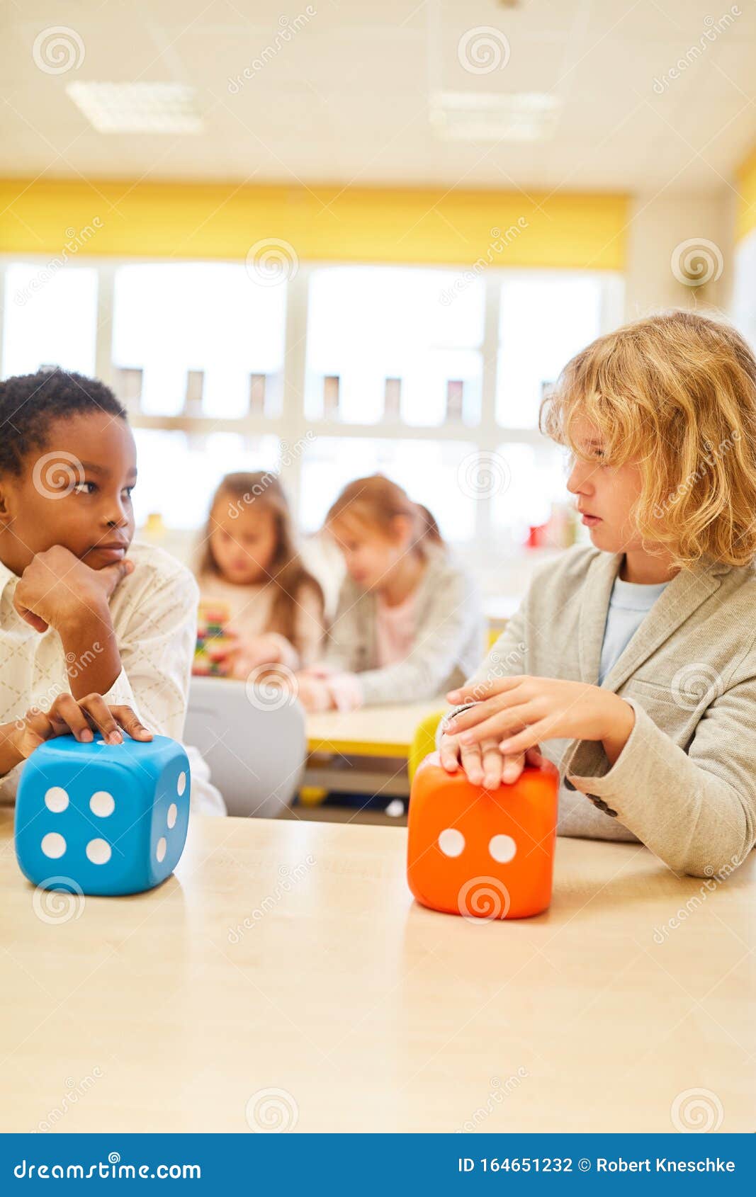 Two Boys Learn To Count Together Stock Photo - Image of children, play ...