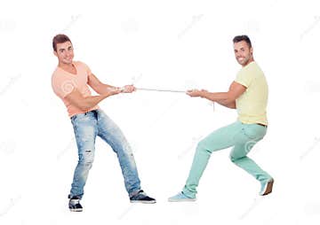 Two boys pulling a rope stock photo. Image of businesspeople - 33682104