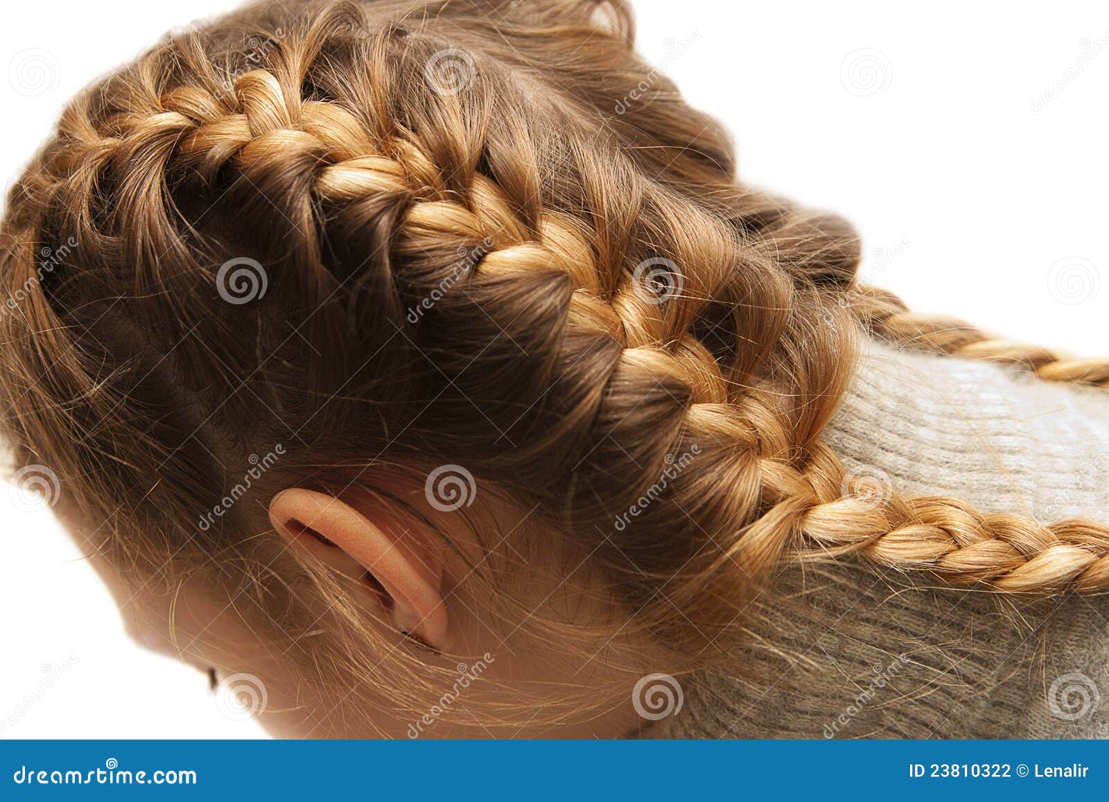 Two braids stock photo. Image of coiffure, girl, virgin - 23810322