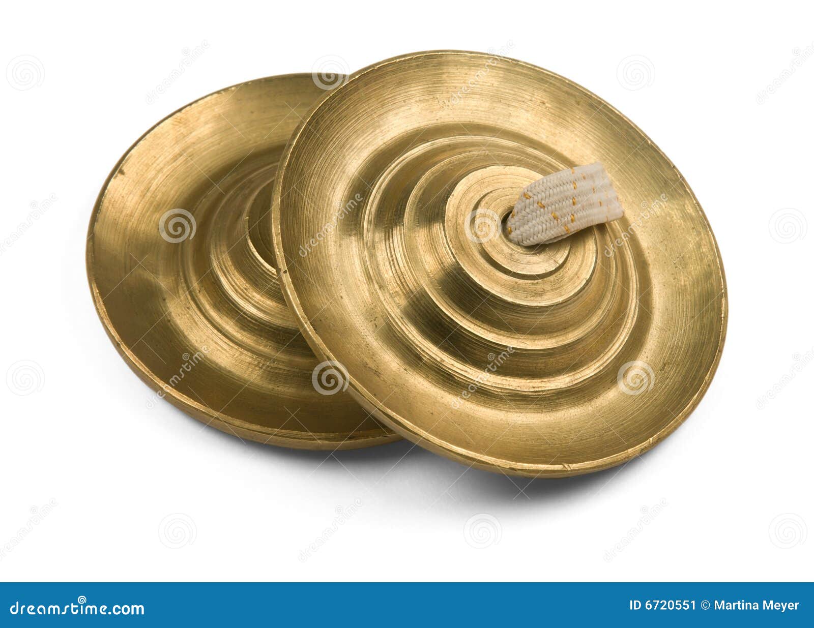 Two brazen cymbals stock image. Image of gold, instrument - 6720551