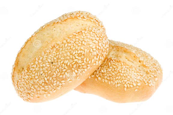 Two bread rolls on white. stock image. Image of healthy - 6035349