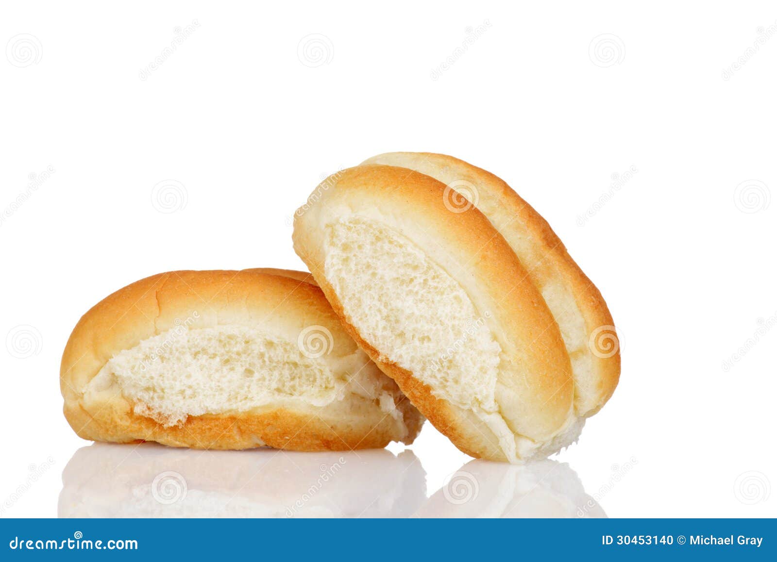 Two bread rolls stock photo. Image of fresh, roll, health - 30453140