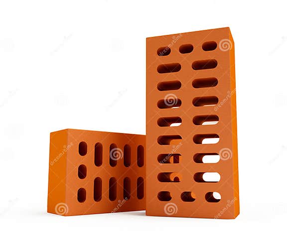 Two bricks stock illustration. Illustration of copy, concept - 9624870