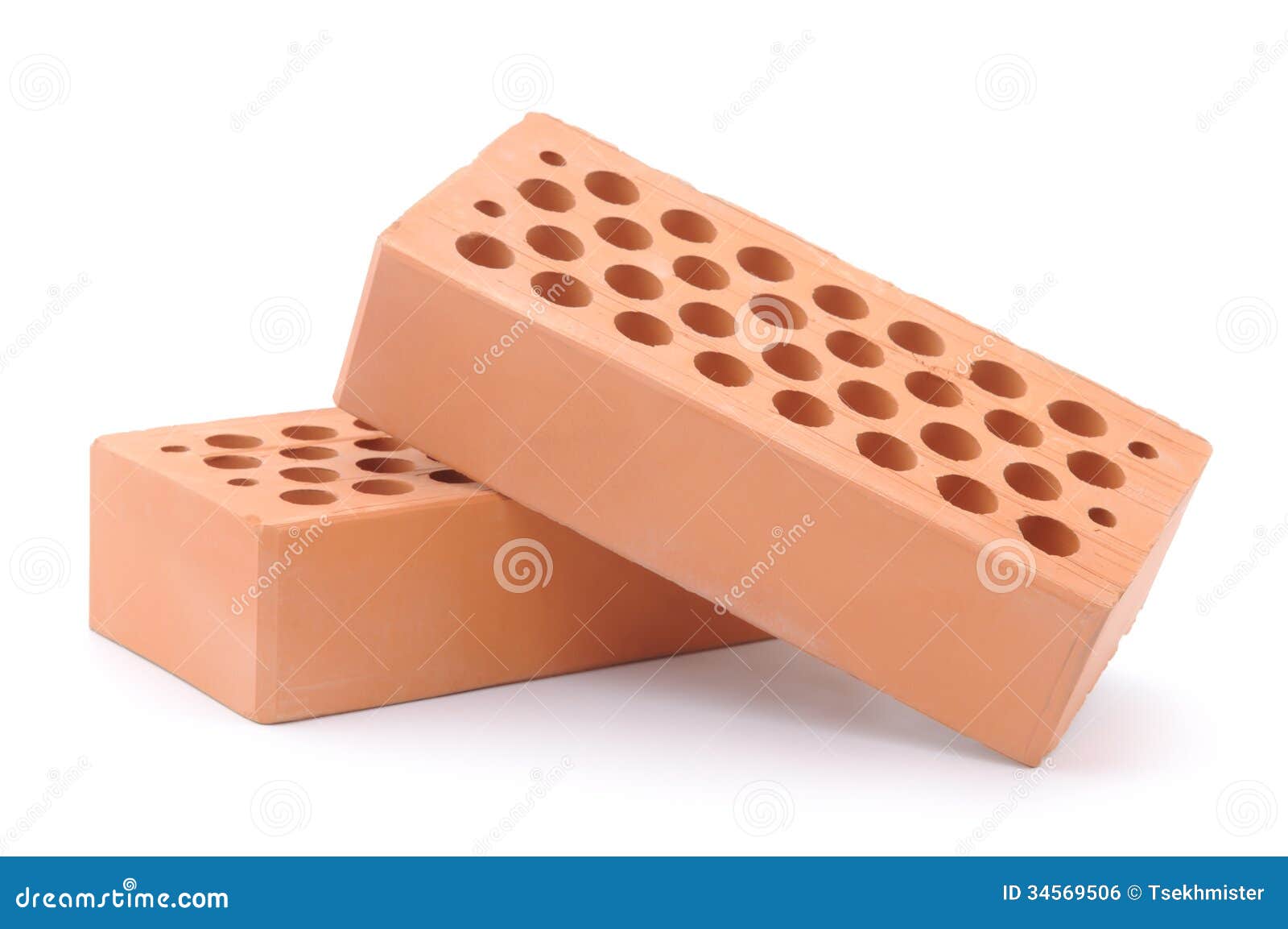 Two bricks stock photo. Image of brick, objects, fired - 34569506