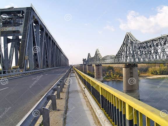 Two bridges stock photo. Image of transport, banister - 1470178