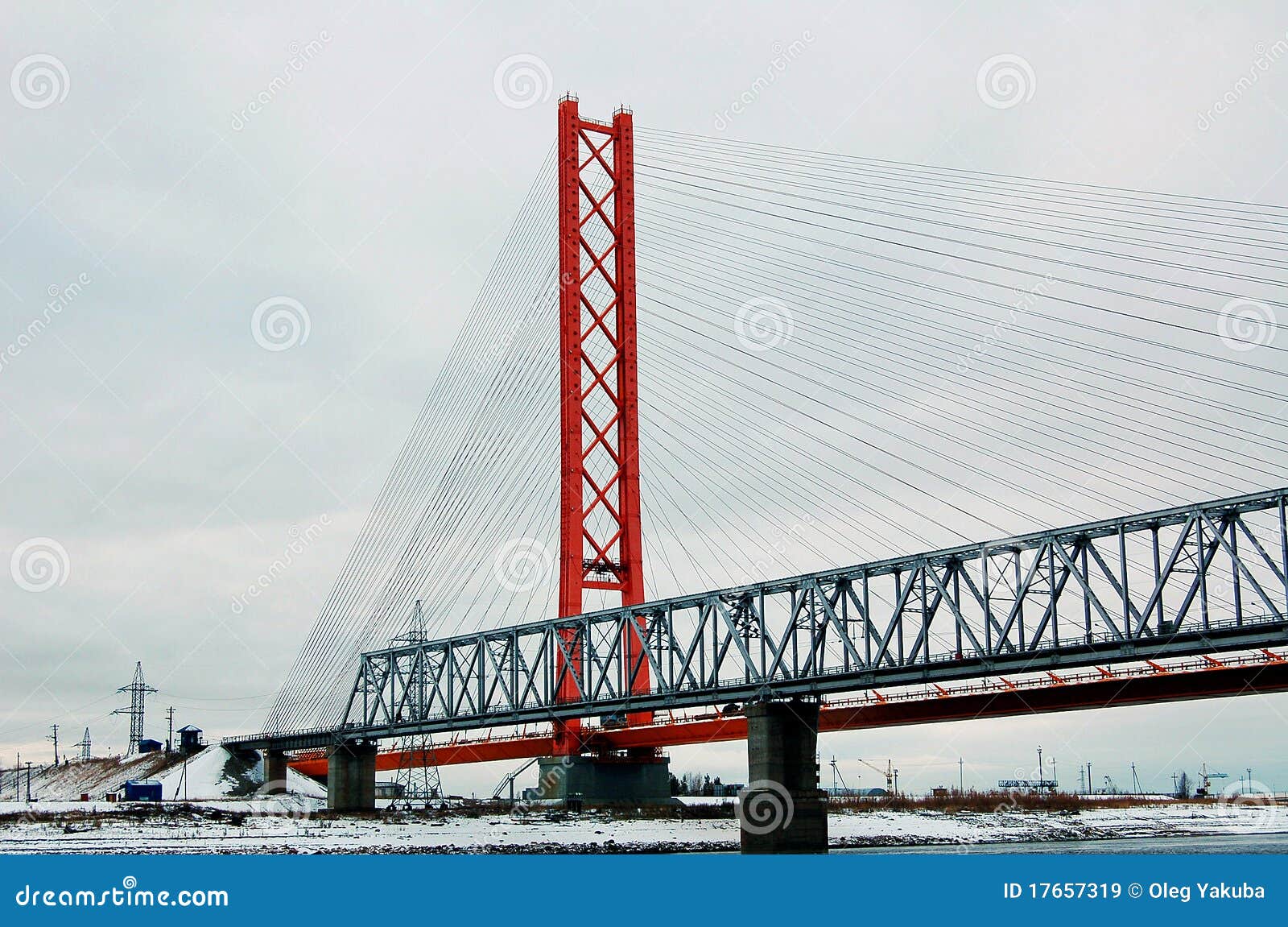 Two bridges stock image. Image of flight, high, river - 17657319