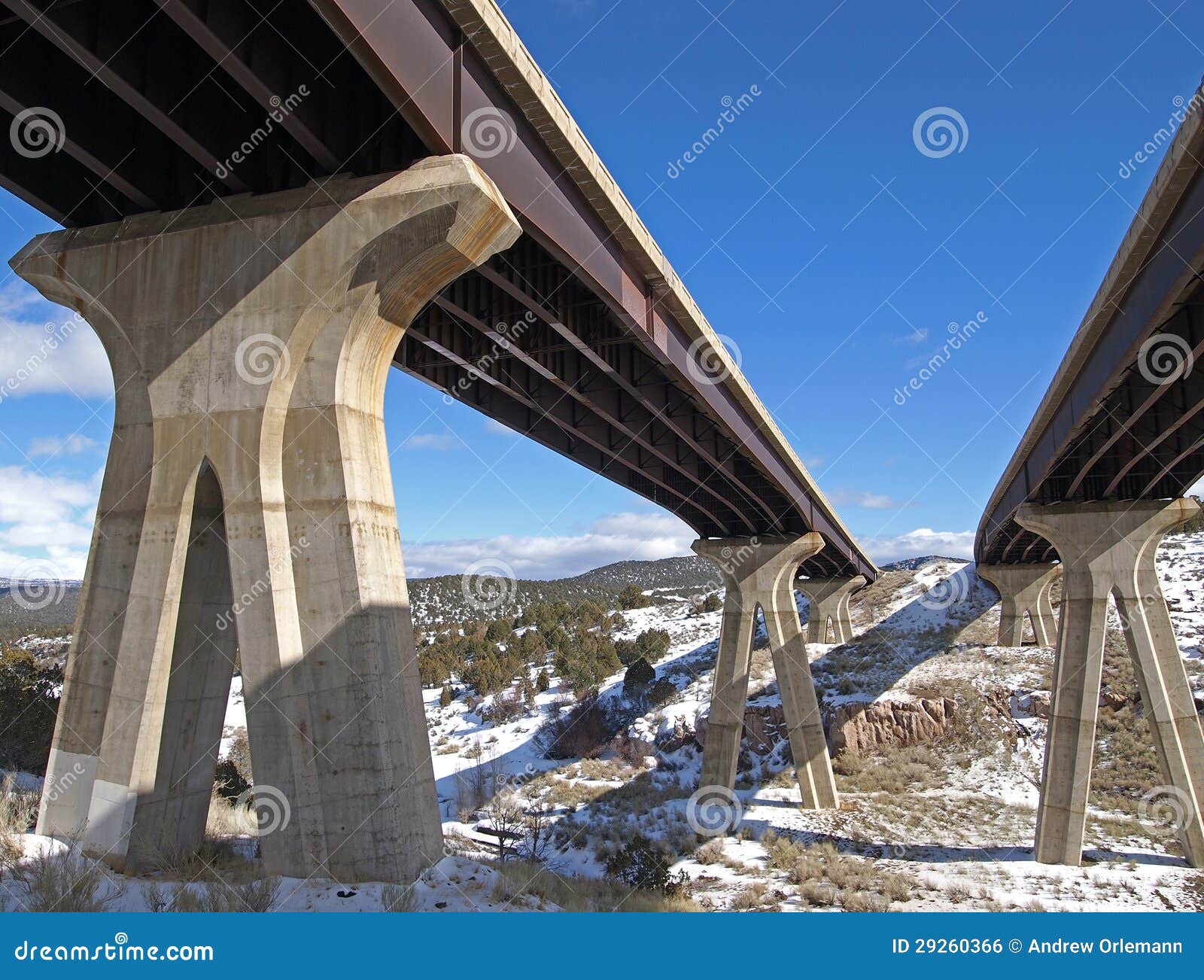 Two Bridges stock photo. Image of concrete, road, canyon - 29260366