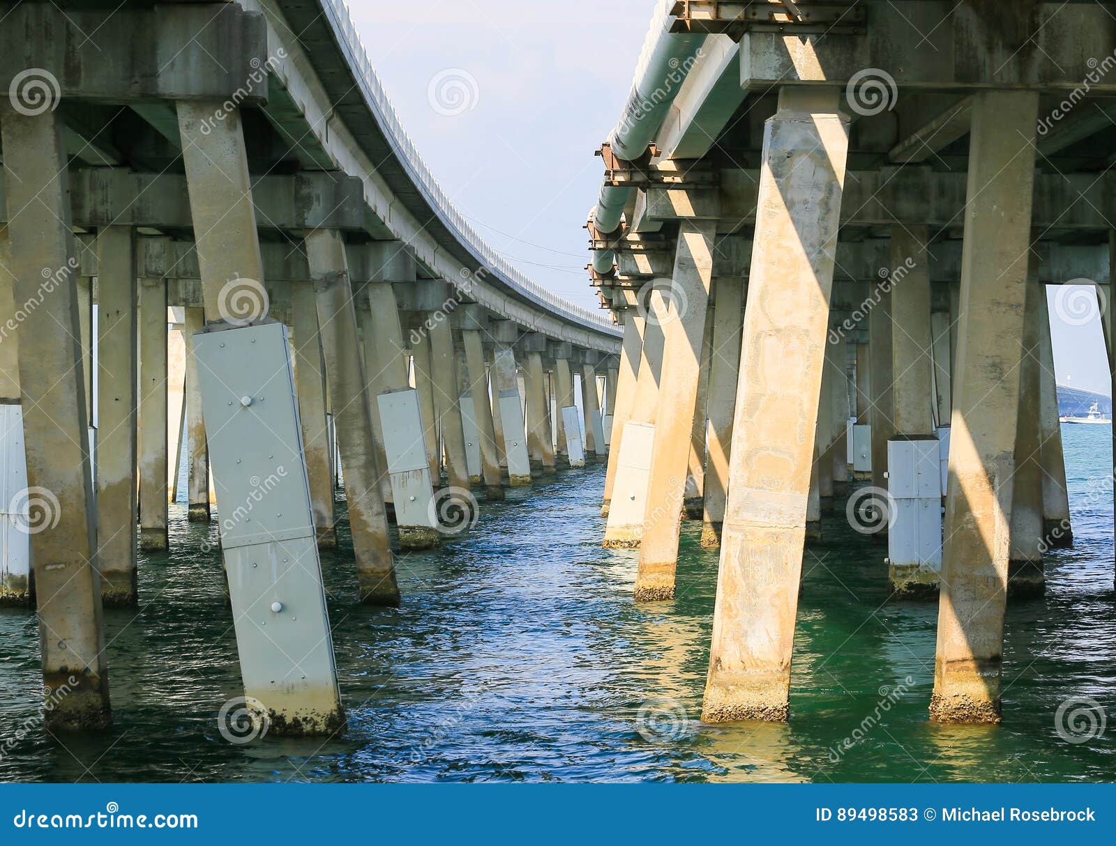 Two Bridges in the Florida Keys Stock Image - Image of roadtrip ...