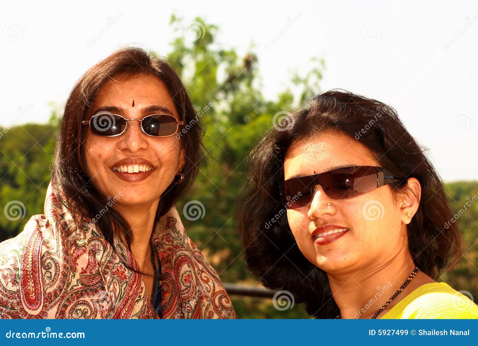 Two bright women stock image. Image of bright, portrait - 5927499
