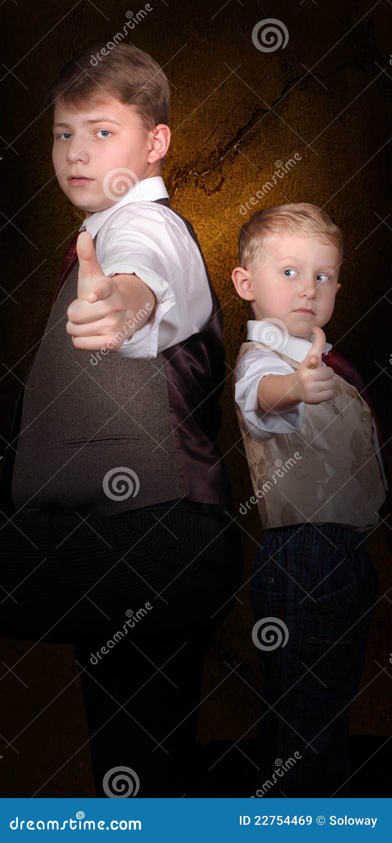 Two Brother Like Detective Partners Stock Image - Image of confident ...