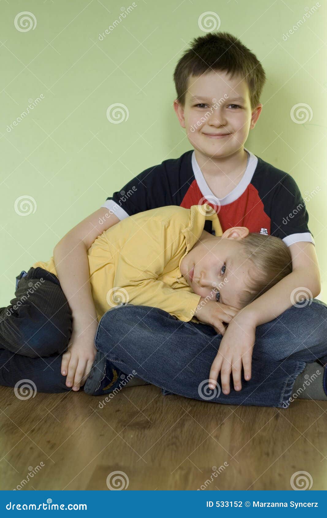 Two brothers stock photo. Image of look, children, help - 533152