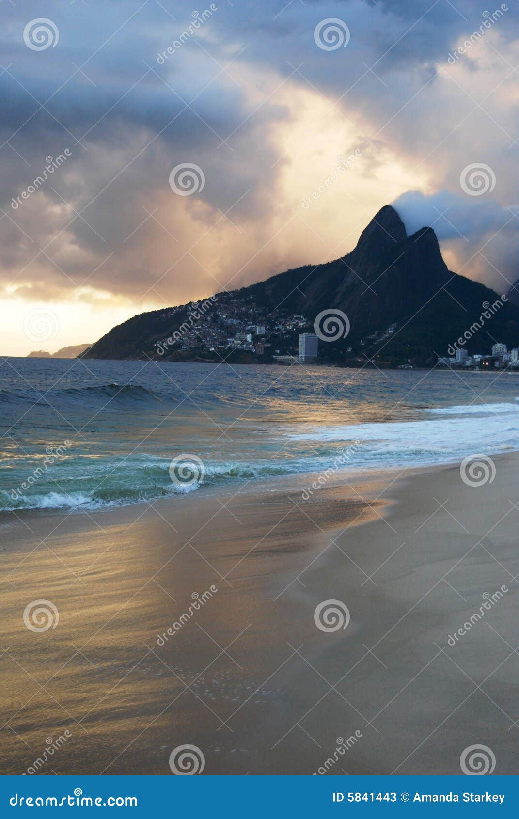 The Two Brothers stock image. Image of beach, brazil, mountains - 5841443