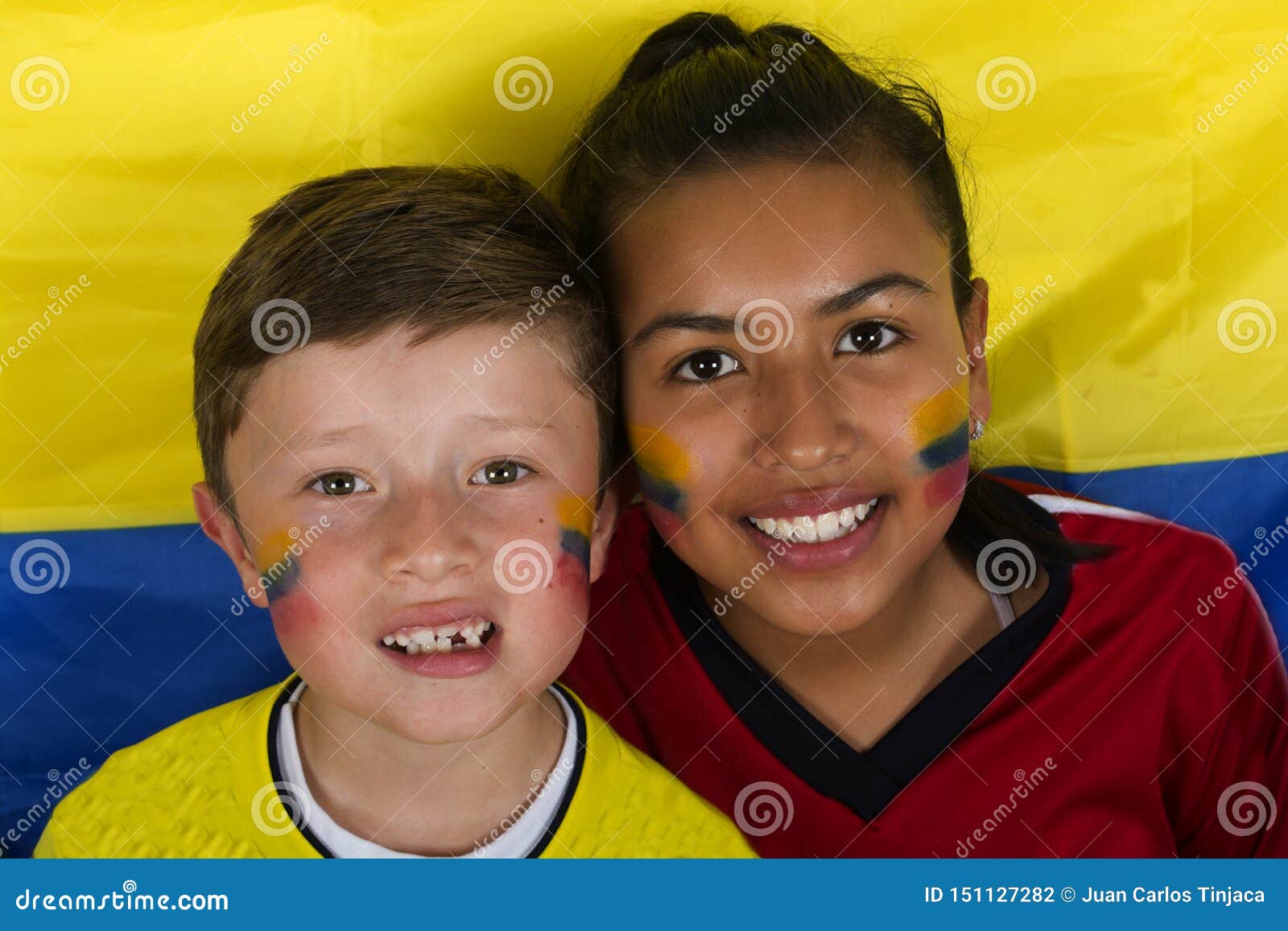 Two brothers with the flag stock photo. Image of player - 151127282