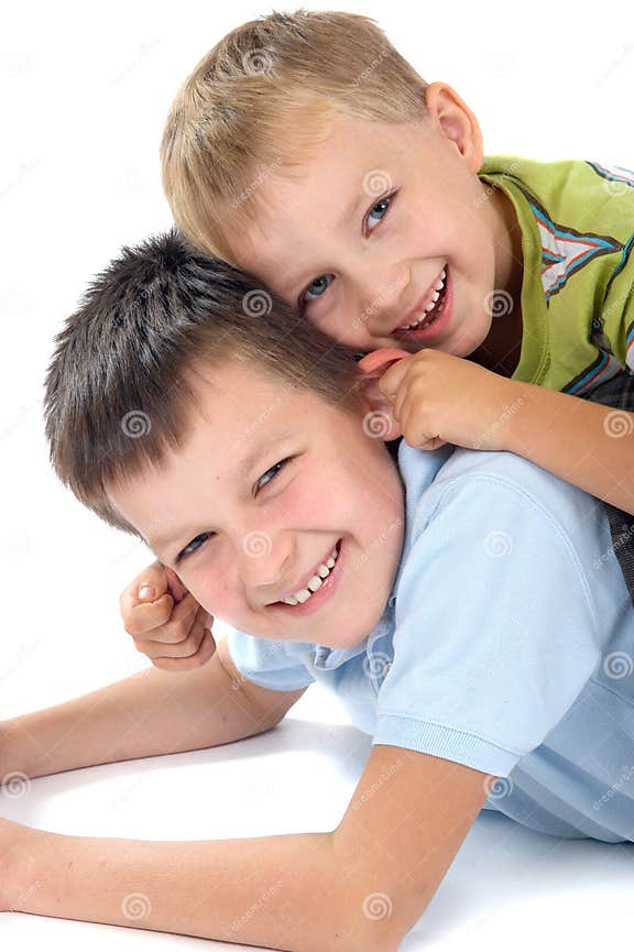 Two brothers having fun stock image. Image of grin, kids - 3721363