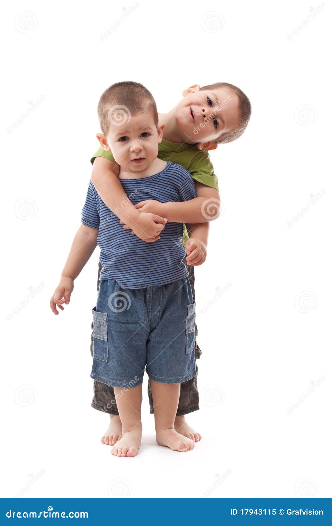 Two brothers hugging stock image. Image of childhood - 17943115