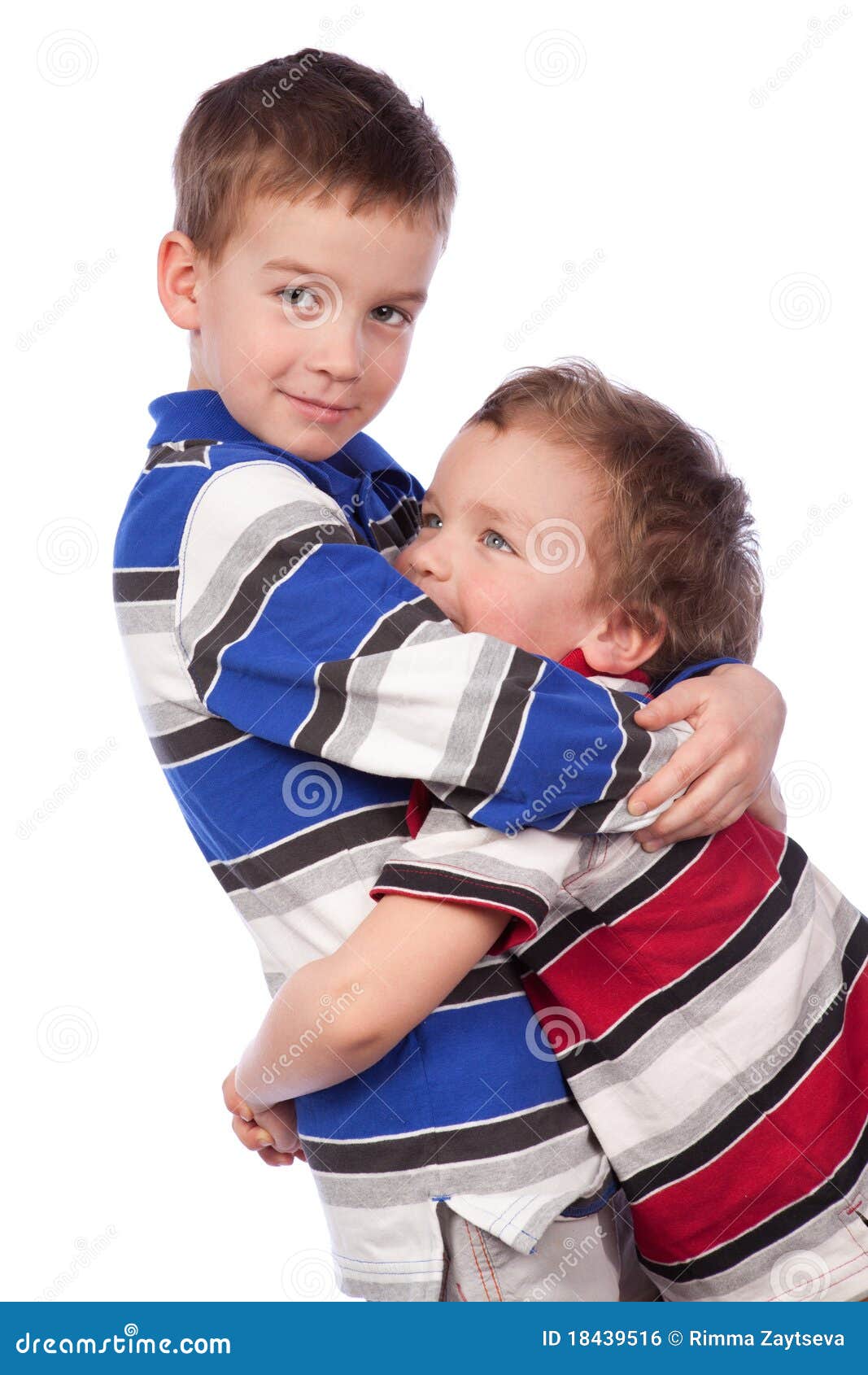 Two brothers hugging stock photo. Image of human, schoolboy - 18439516