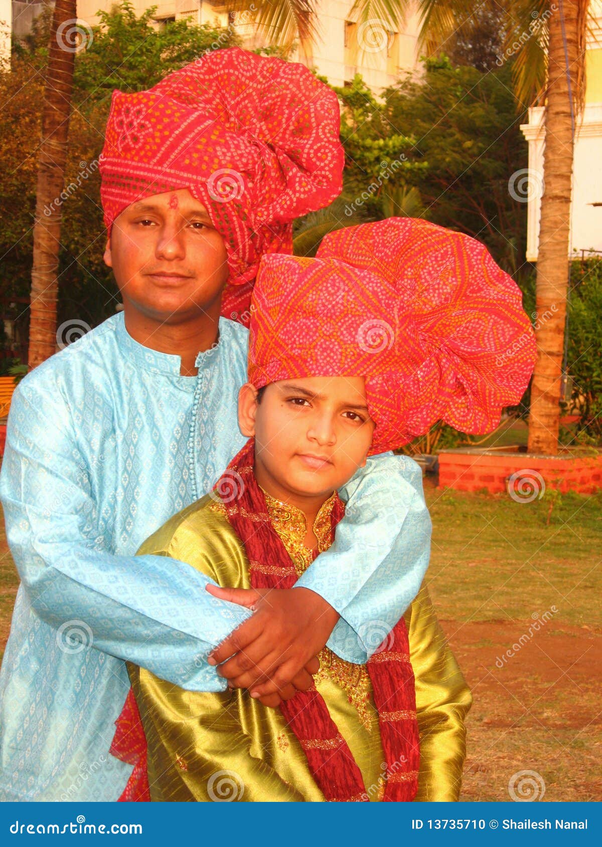 Two Brothers from Indian Village Stock Photo - Image of friends, clear ...