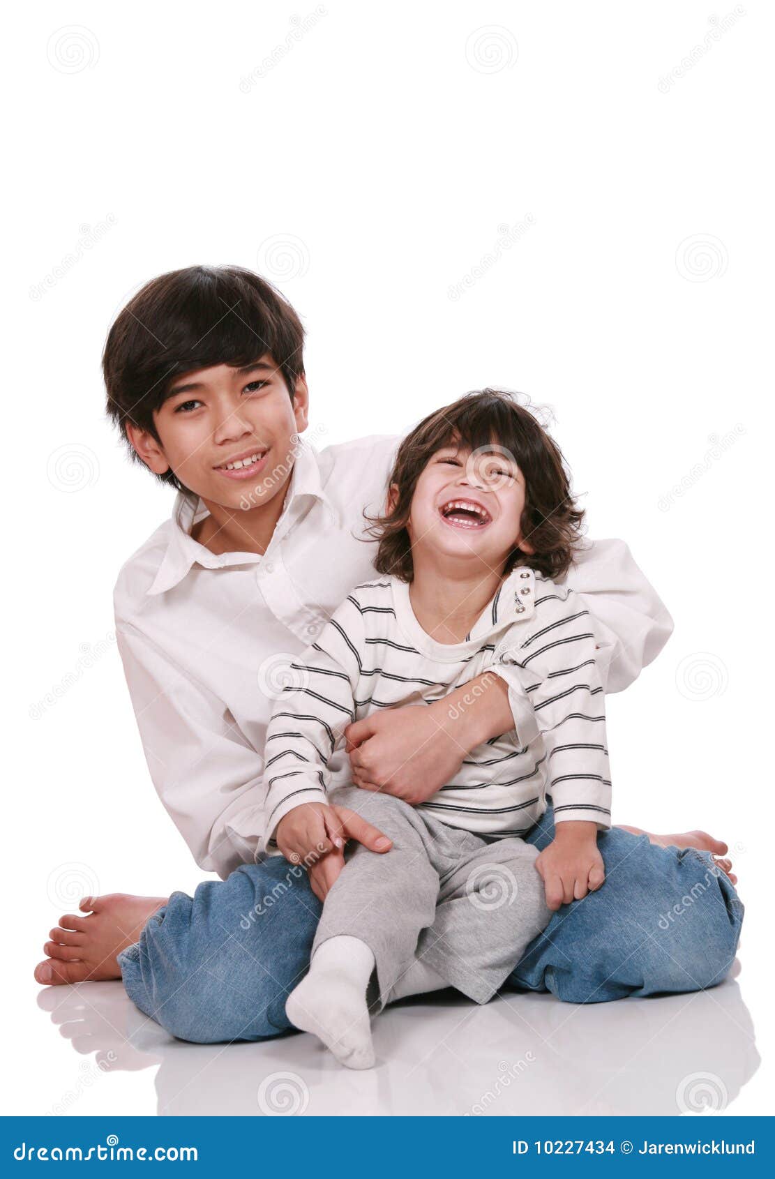 Two Brothers Laughing Together Stock Photo - Image of together ...
