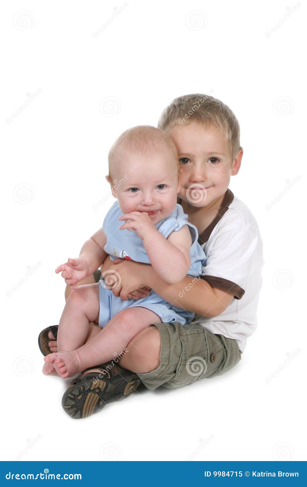 Two Brothers Sitting Together Stock Image - Image of childhood, happy ...