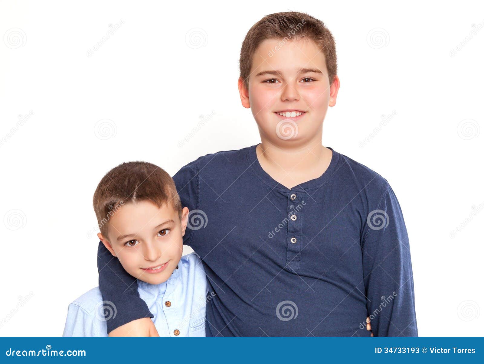 Two Brothers Smiling stock image. Image of joyful, people - 34733193