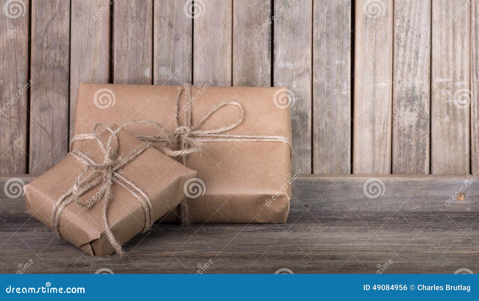 Two Brown Packages stock photo. Image of package, brown - 49084956