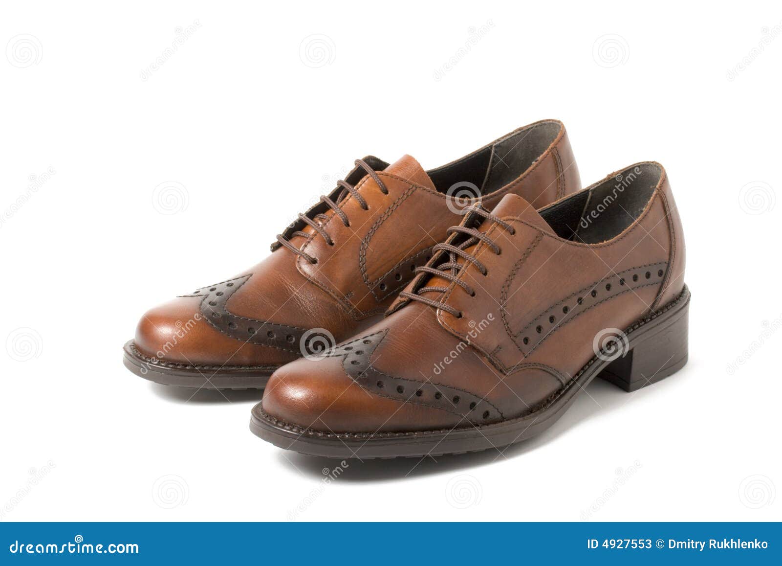 Two Brown Shoes Isolated on White Stock Image - Image of feet, soles ...