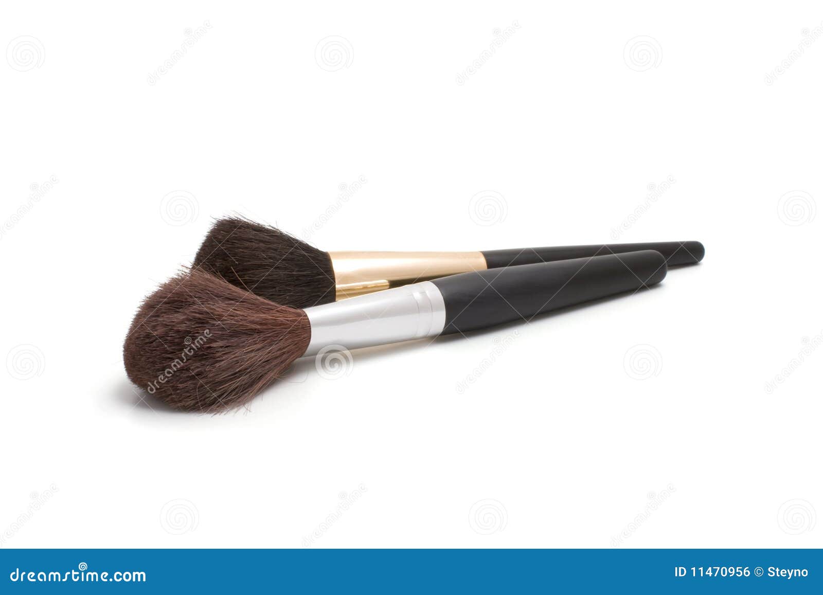 Two brush stock photo. Image of equipment, cosmetics - 11470956
