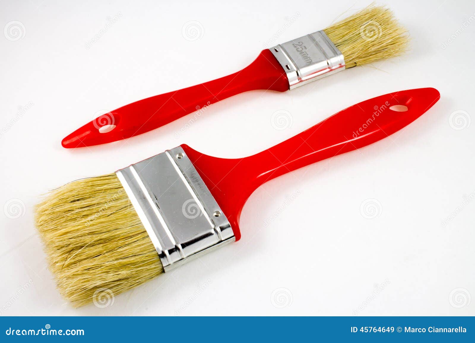 Two brushes stock image. Image of brush, draw, construction - 45764649