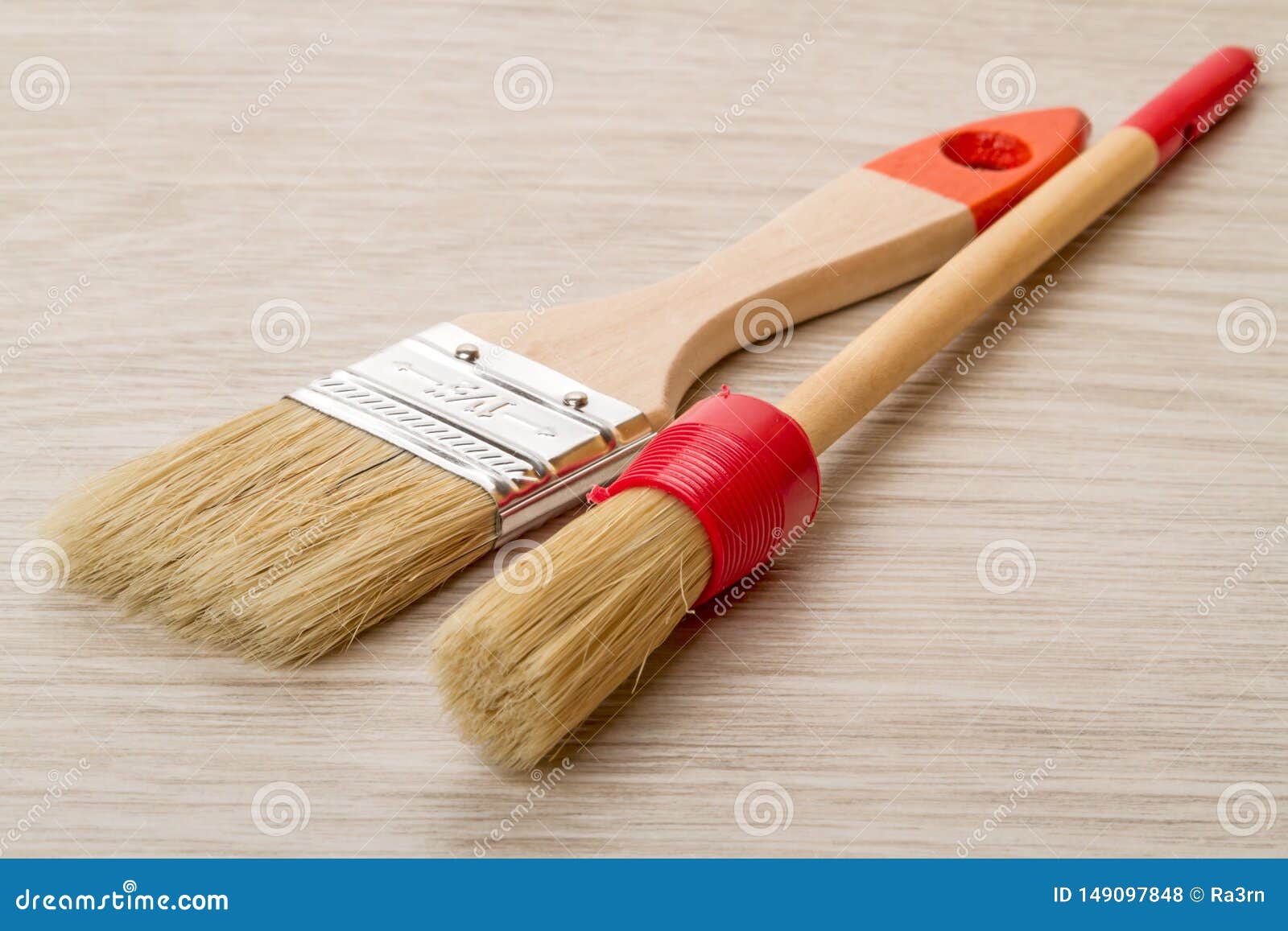 Two brushes on the table stock photo. Image of equipment - 149097848