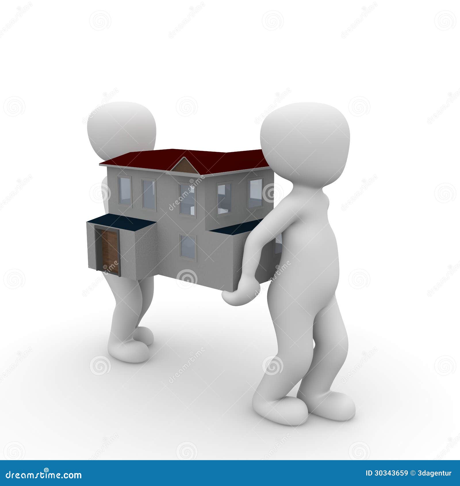 Two builders stock illustration. Illustration of work - 30343659
