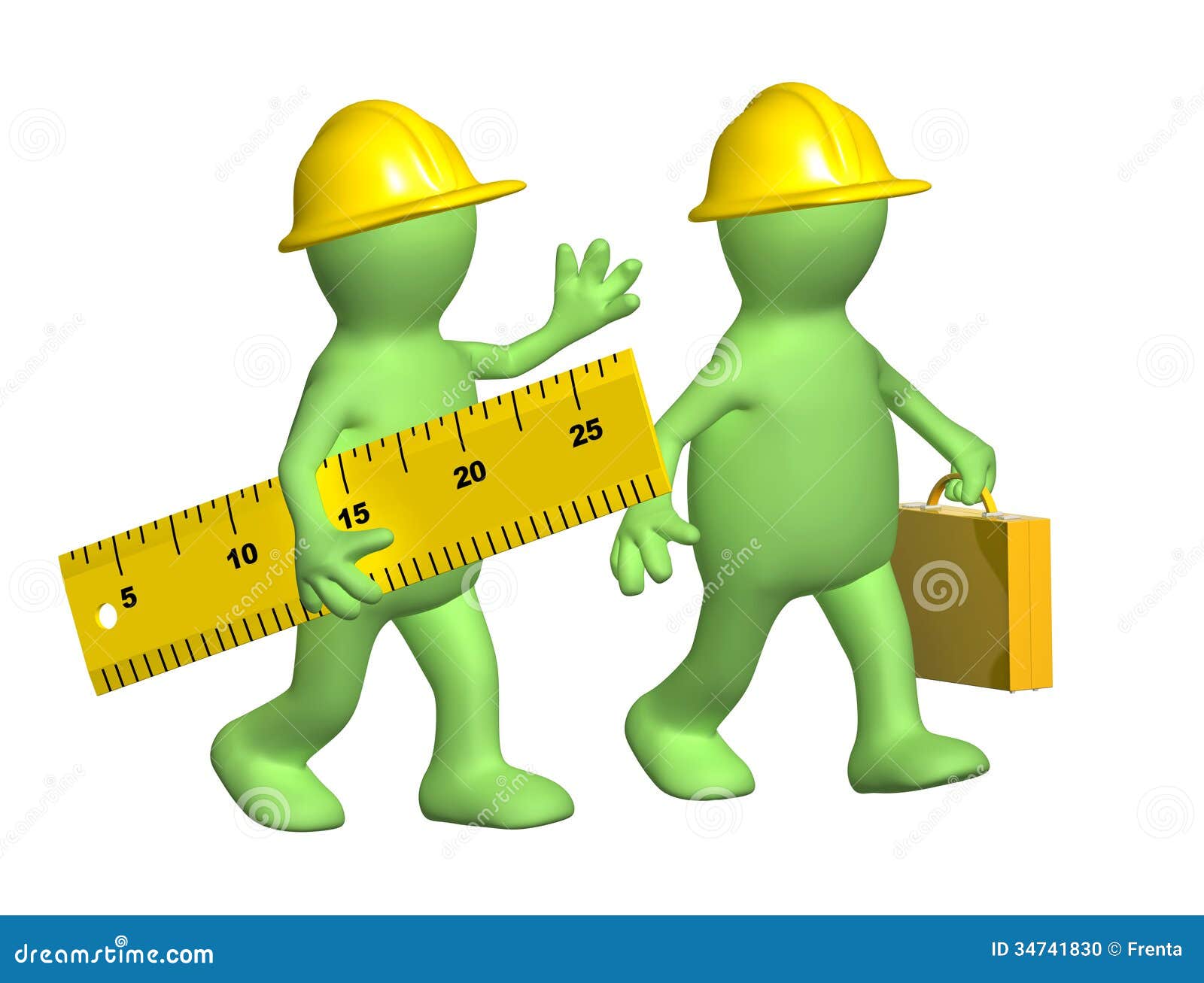 Two builders stock illustration. Illustration of warehouseman - 34741830