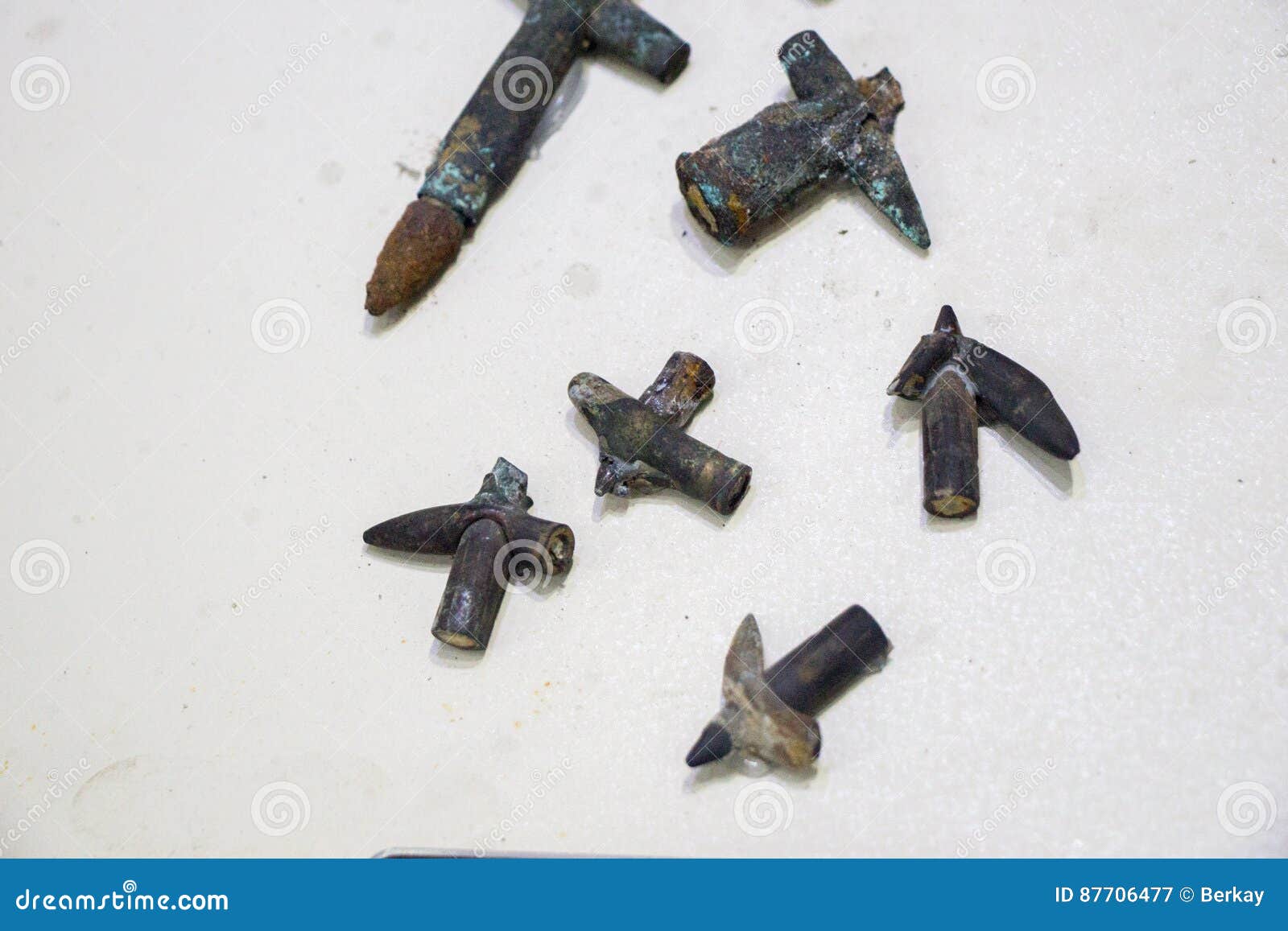 Two Bullets Collide Midair from Dardanelles War Stock Image - Image of ...