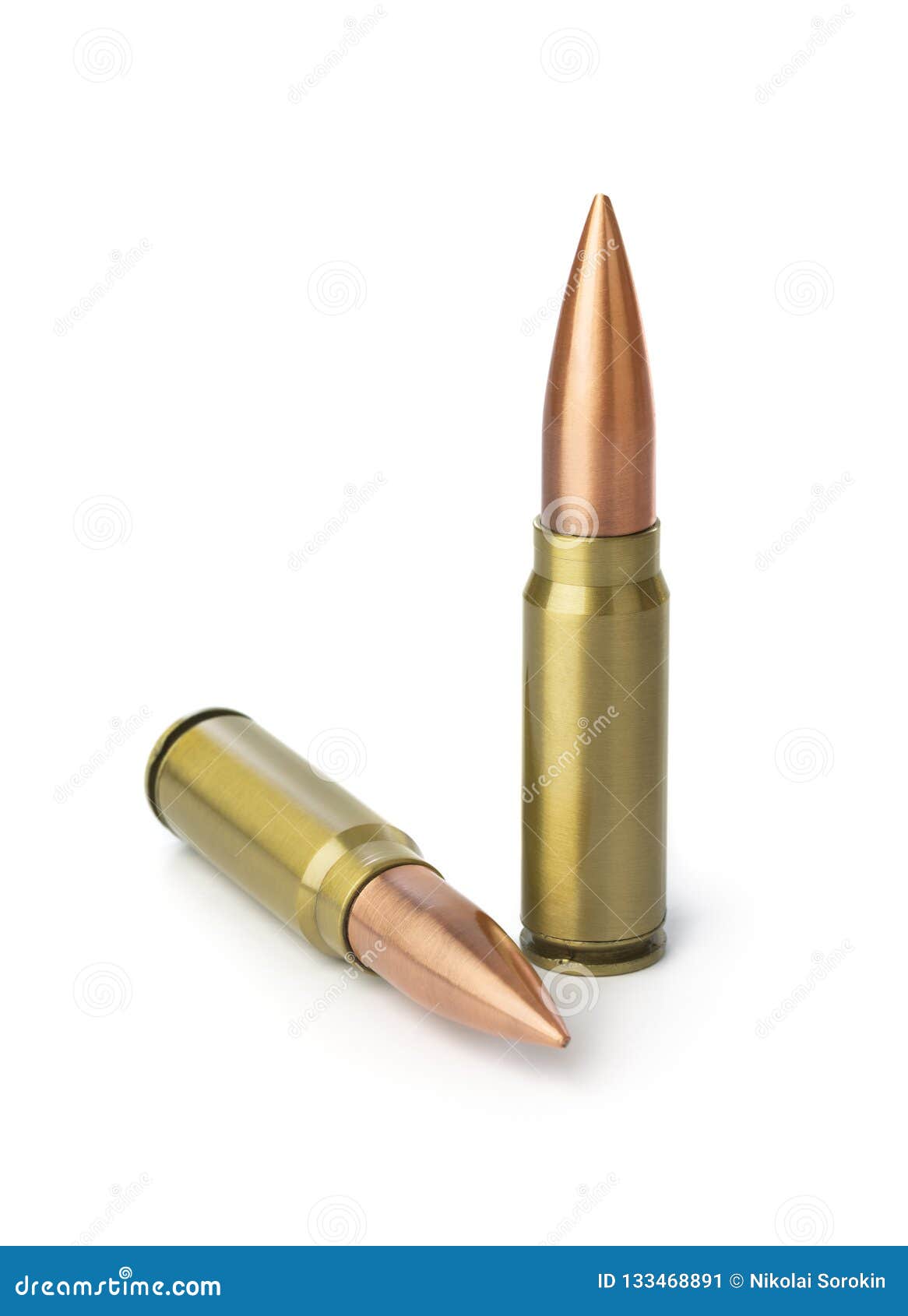 Two bullets stock image. Image of machine, patron, copper - 133468891