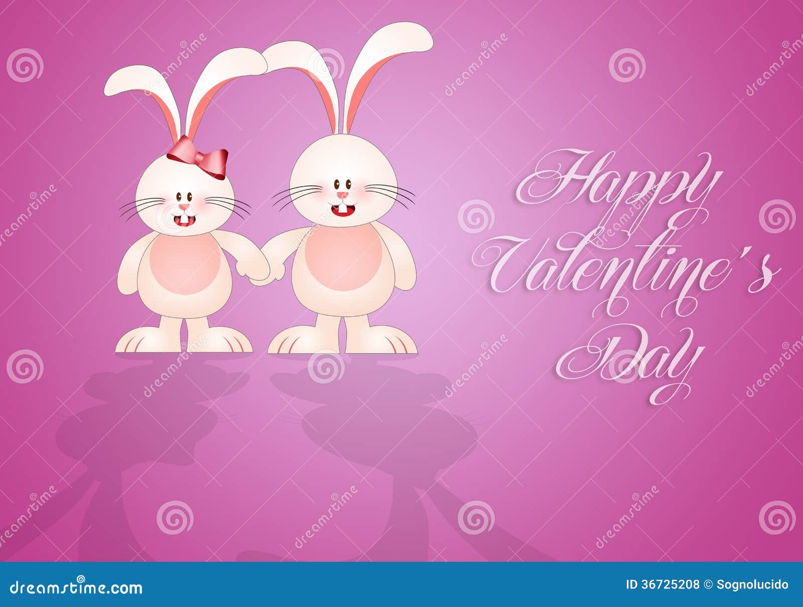Two bunnies in love stock illustration. Illustration of holidays - 36725208