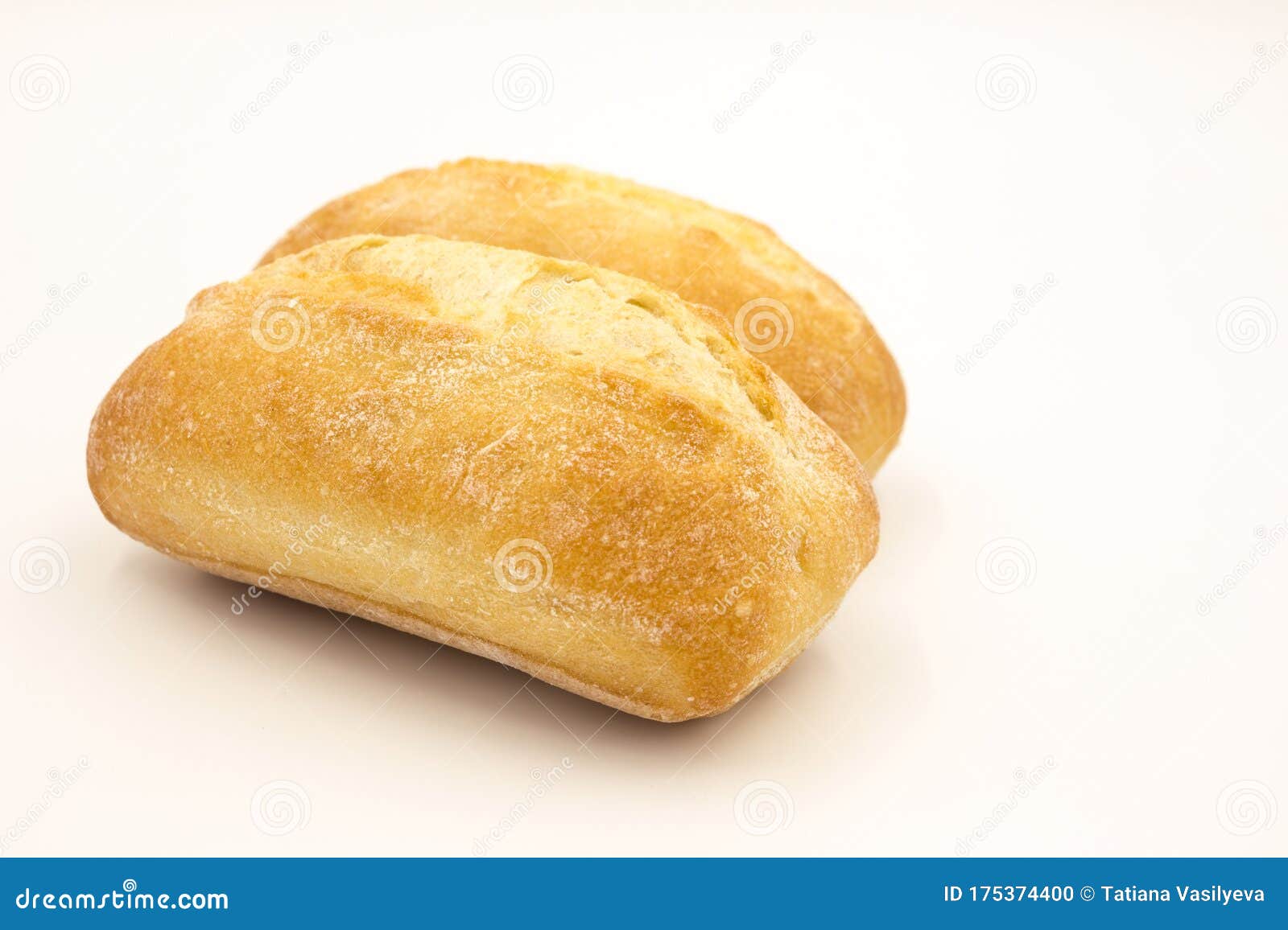 Two Buns Made from Wheat Flour, Bread. Stock Photo - Image of food ...
