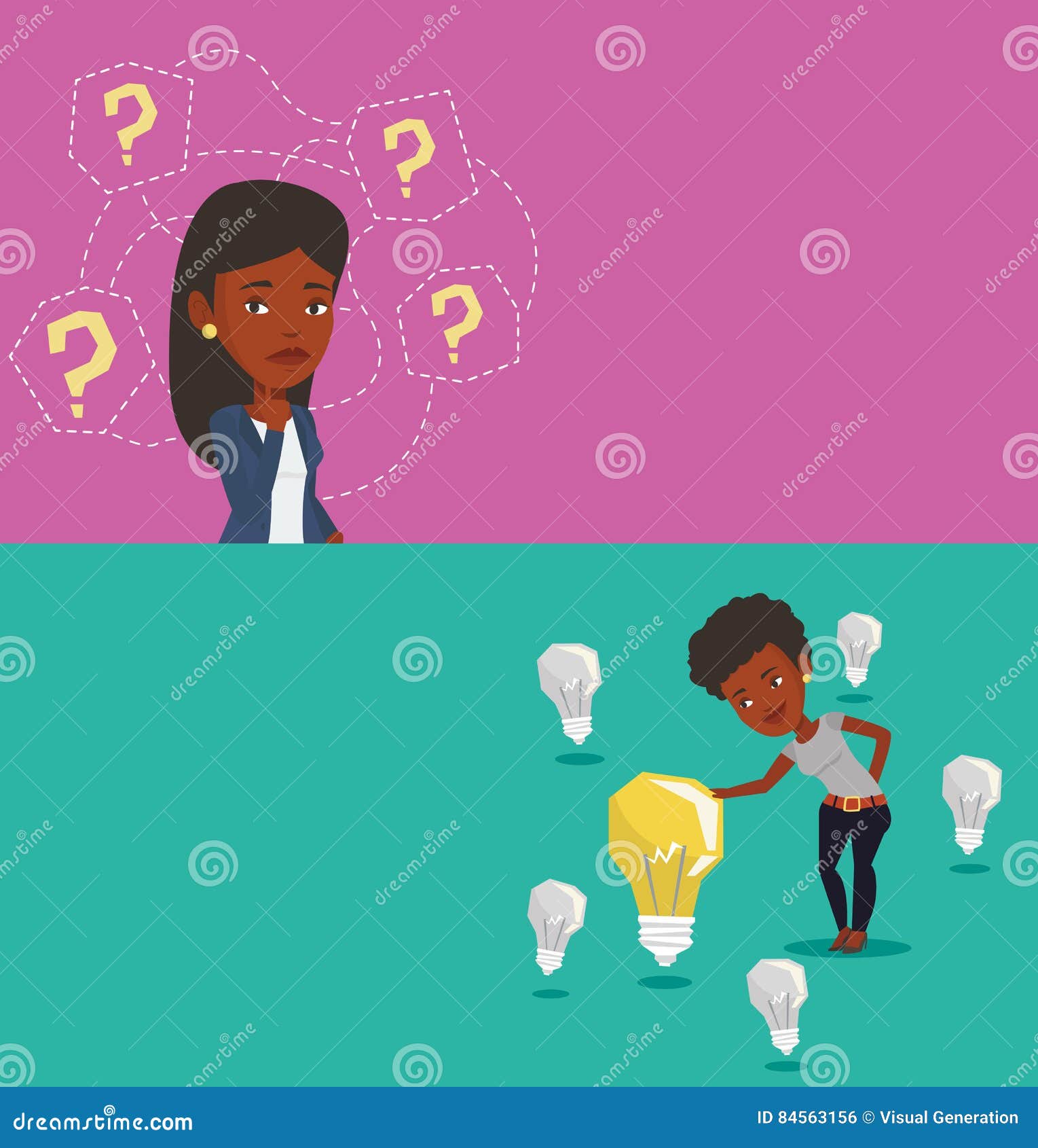 Two Business Banners with Space for Text. Stock Vector - Illustration ...