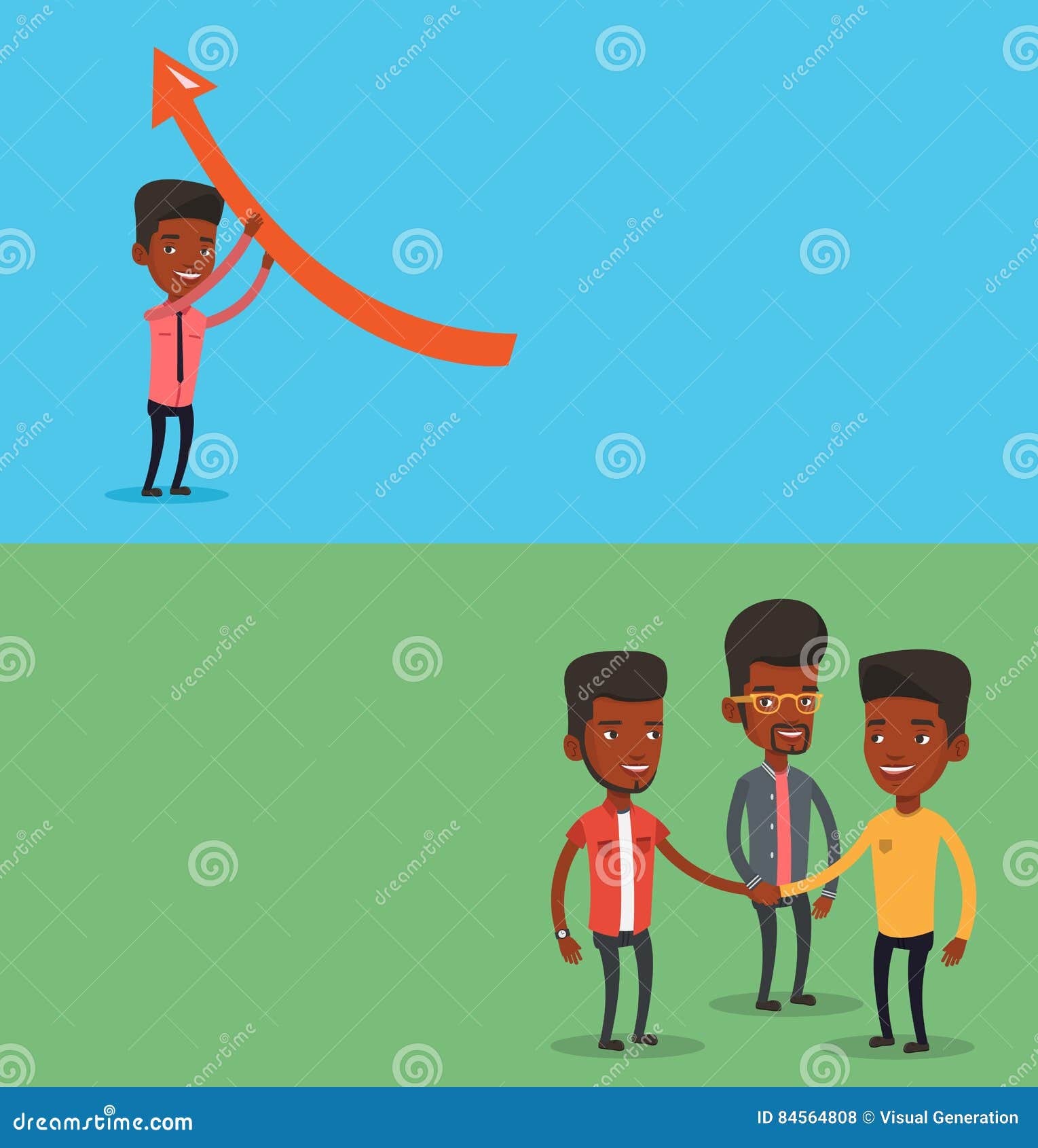 Two Business Banners with Space for Text. Stock Vector - Illustration ...