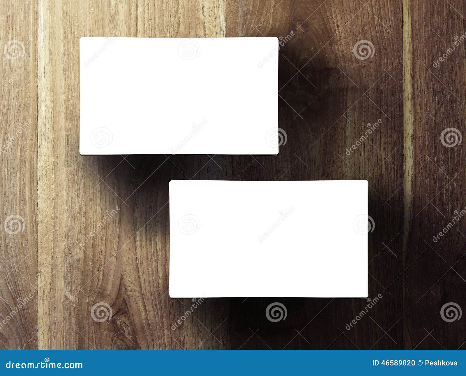 Two business cards stack stock photo. Image of insert - 46589020