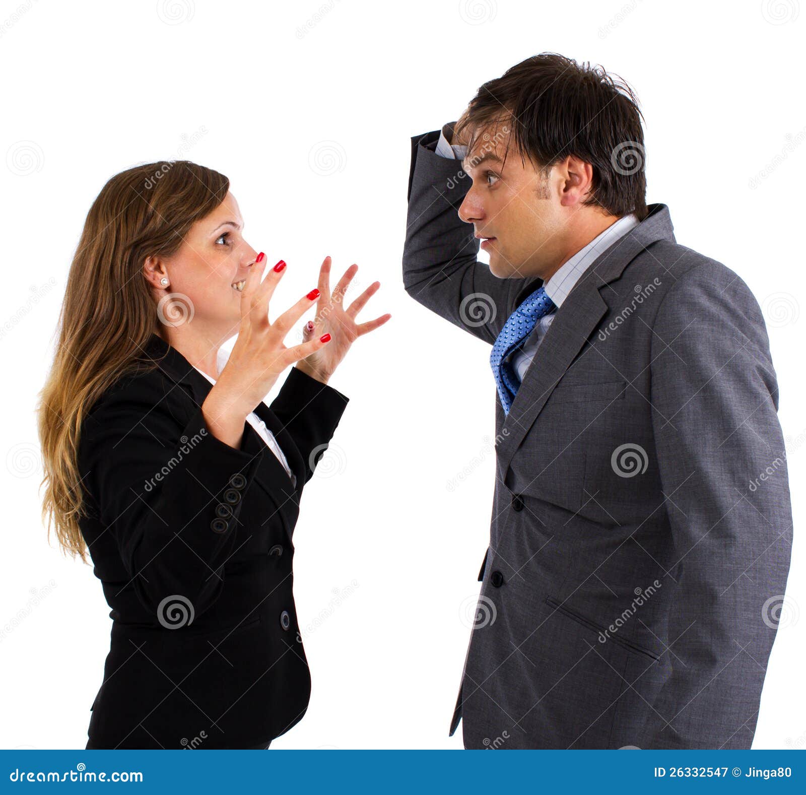 Two Business Colleagues Having an Argument Stock Image - Image of ...
