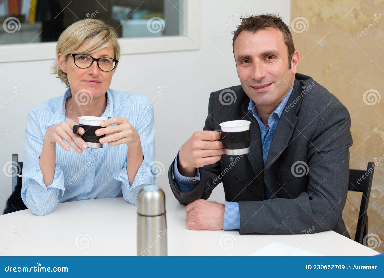 Two Business Executives Talking To Each Other Stock Image - Image of ...