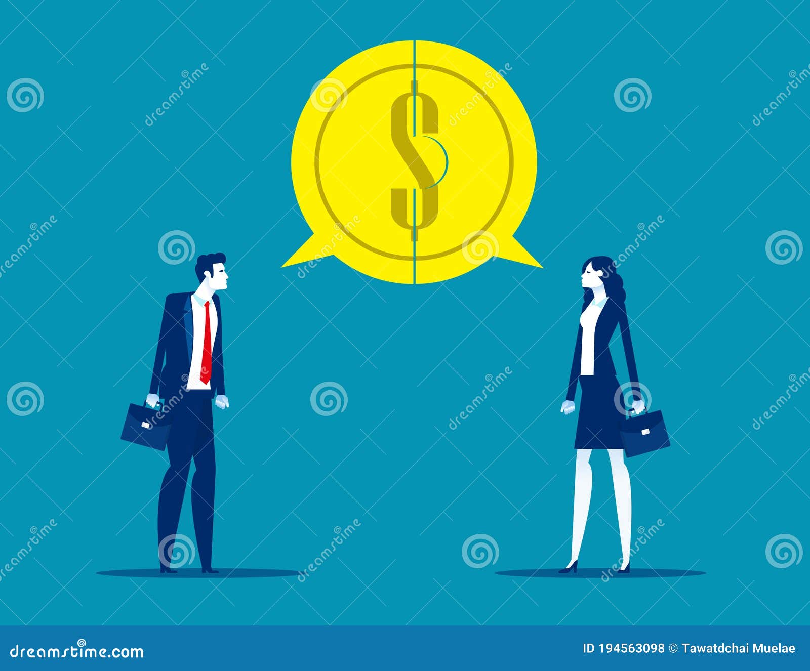 Two Business Having a Successful Communication. Solving a Problem ...