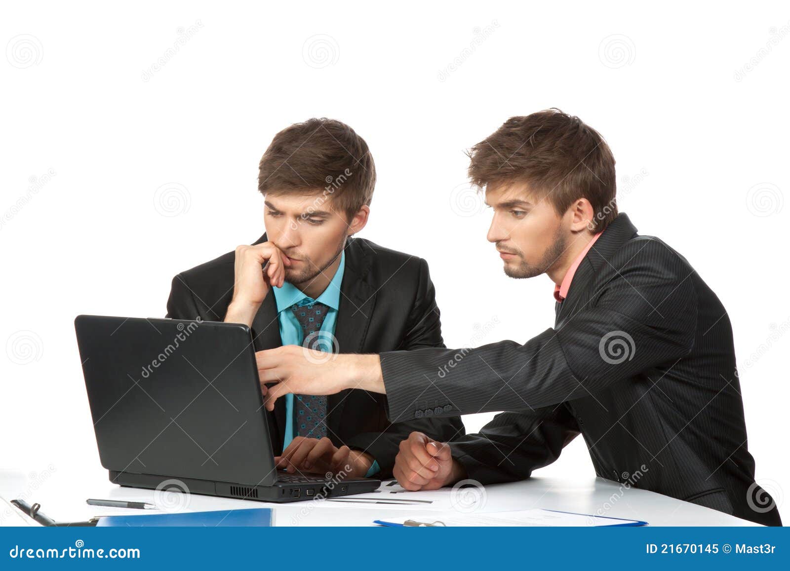 Two business man stock image. Image of collaboration - 21670145