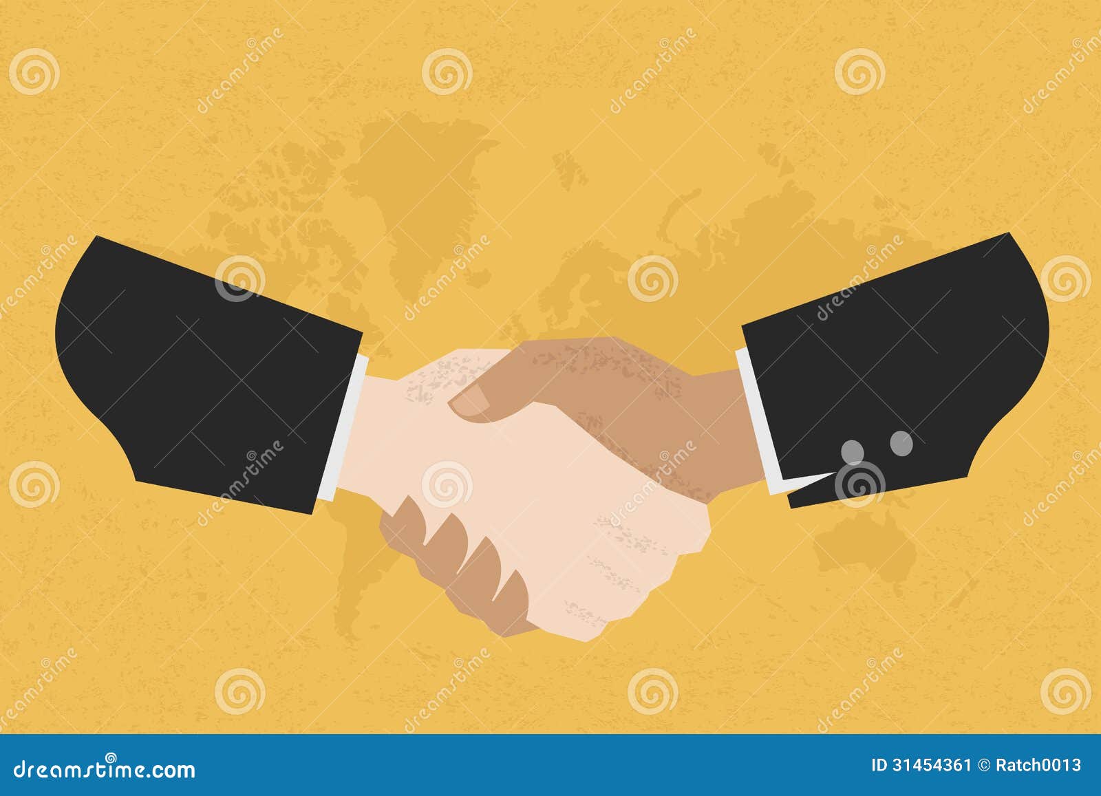 Two business man shakehand stock vector. Illustration of professional ...