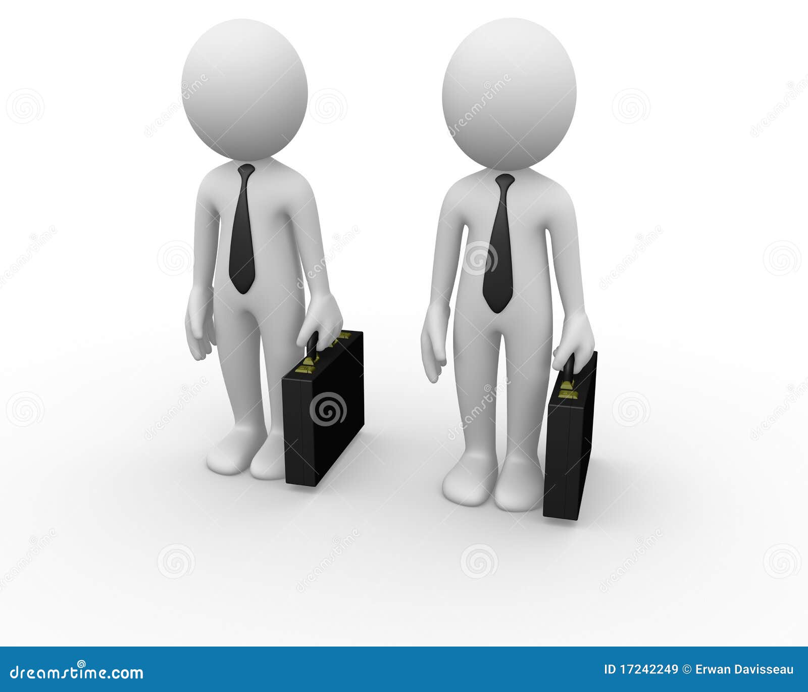 Two business men stock illustration. Illustration of alienation - 17242249